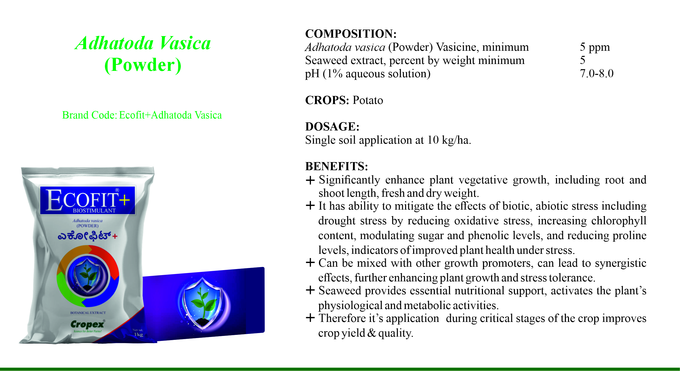 Biostimulants | Cropex - Best Organic Agri Product