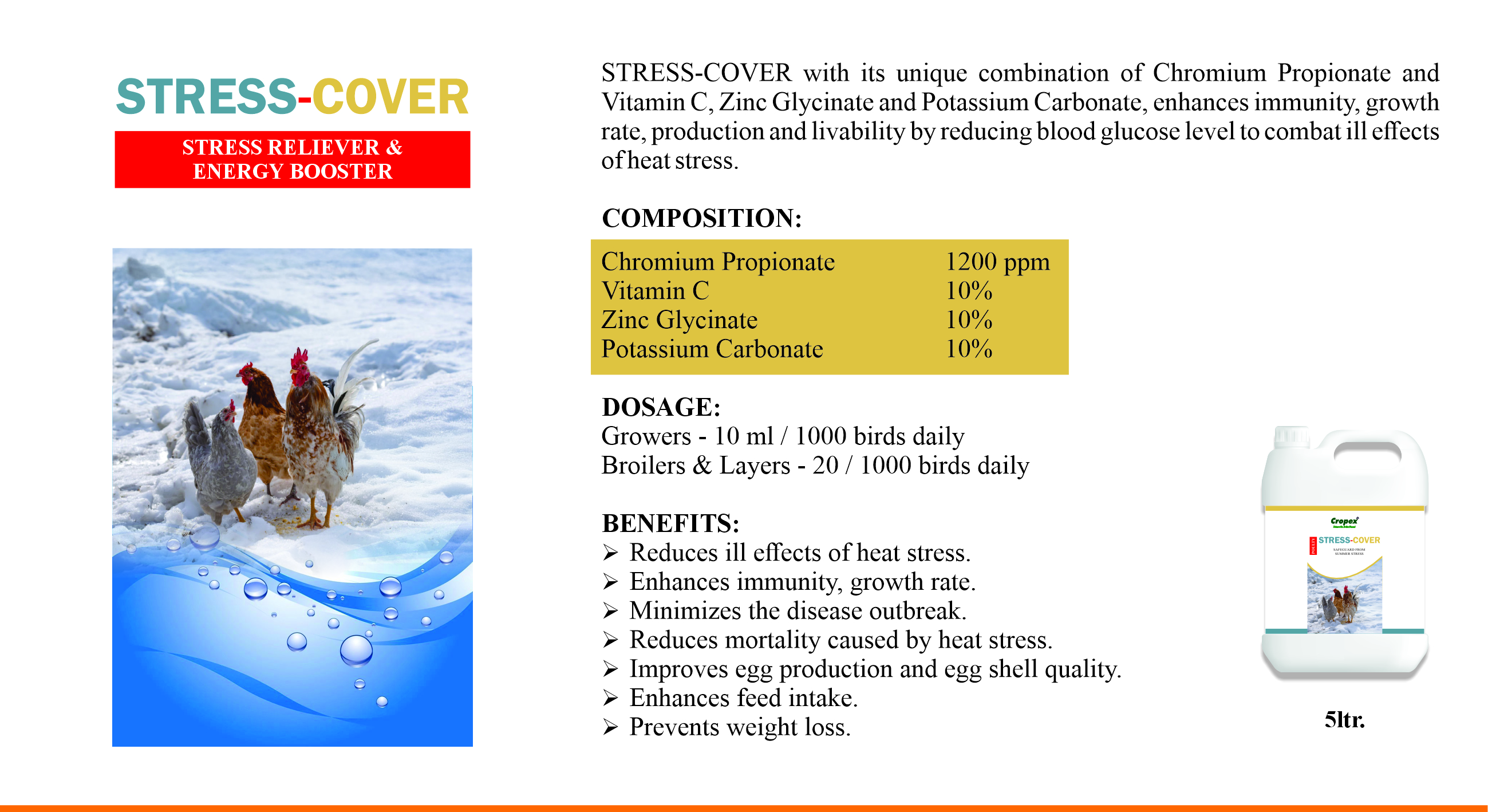 Poultry Feed Supplements | Cropex - Best Organic Agri Product